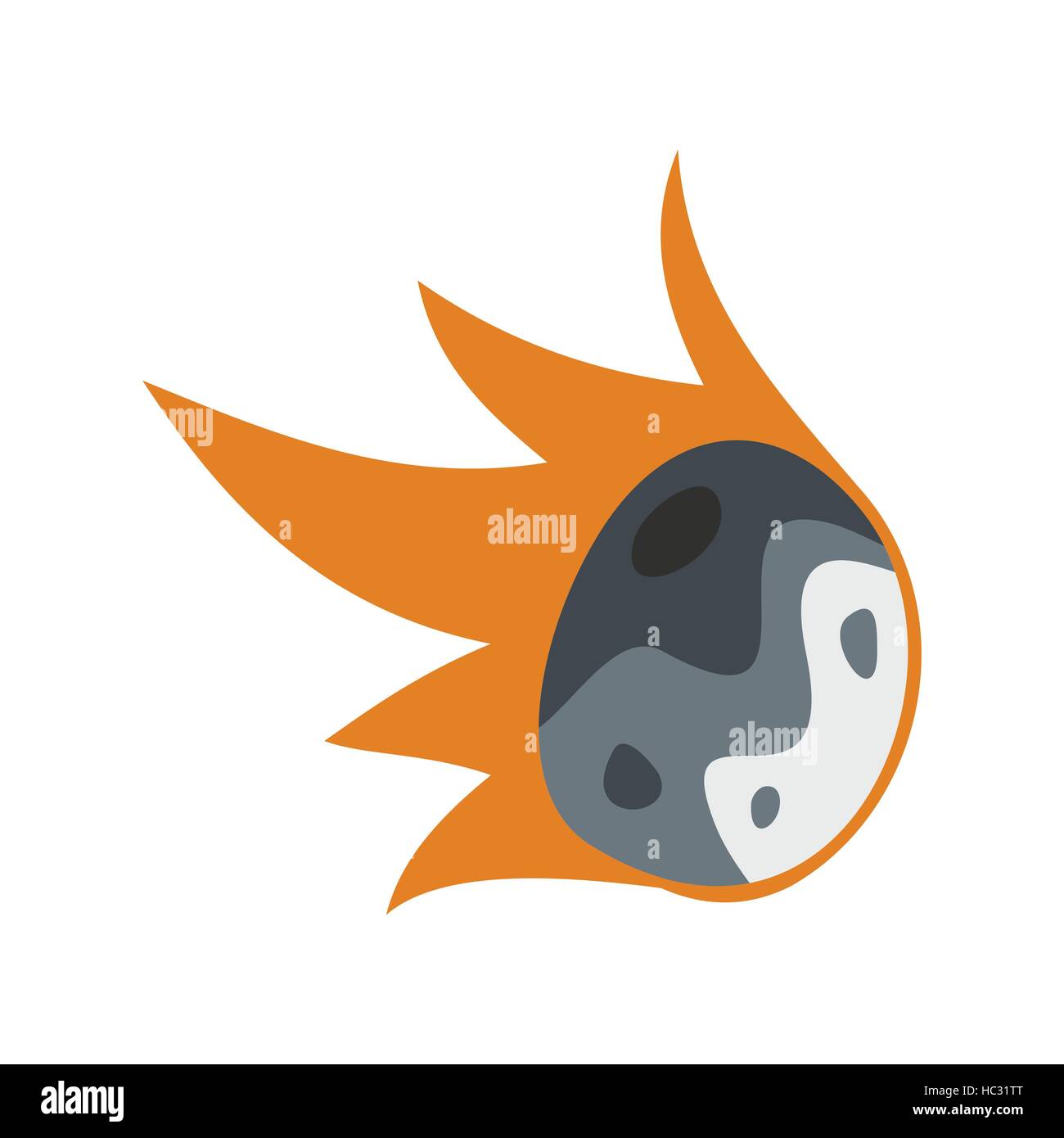 Fireball sky meteor Cut Out Stock Images & Pictures - Alamy