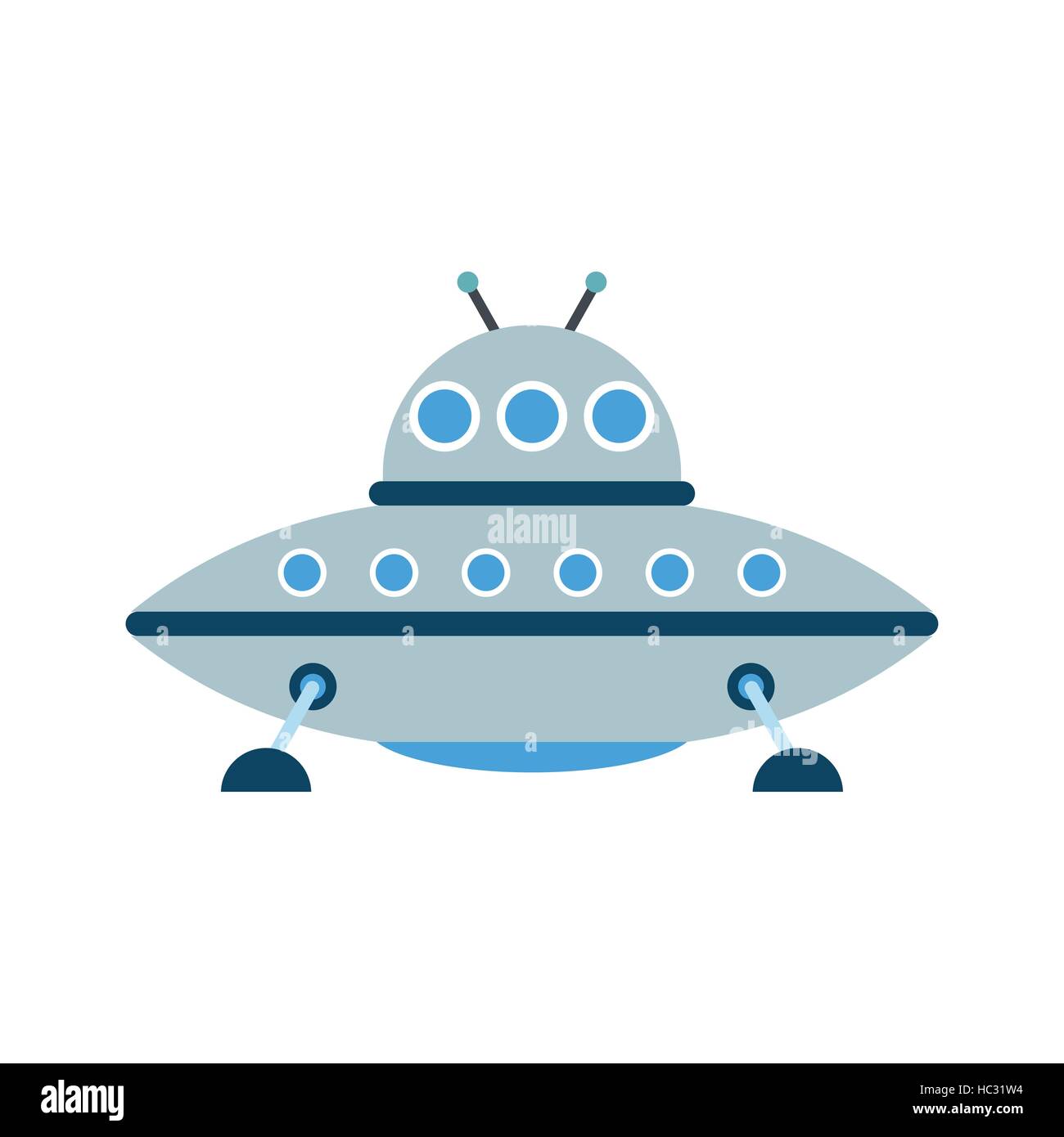 UFO flat icon Stock Vector Image & Art - Alamy