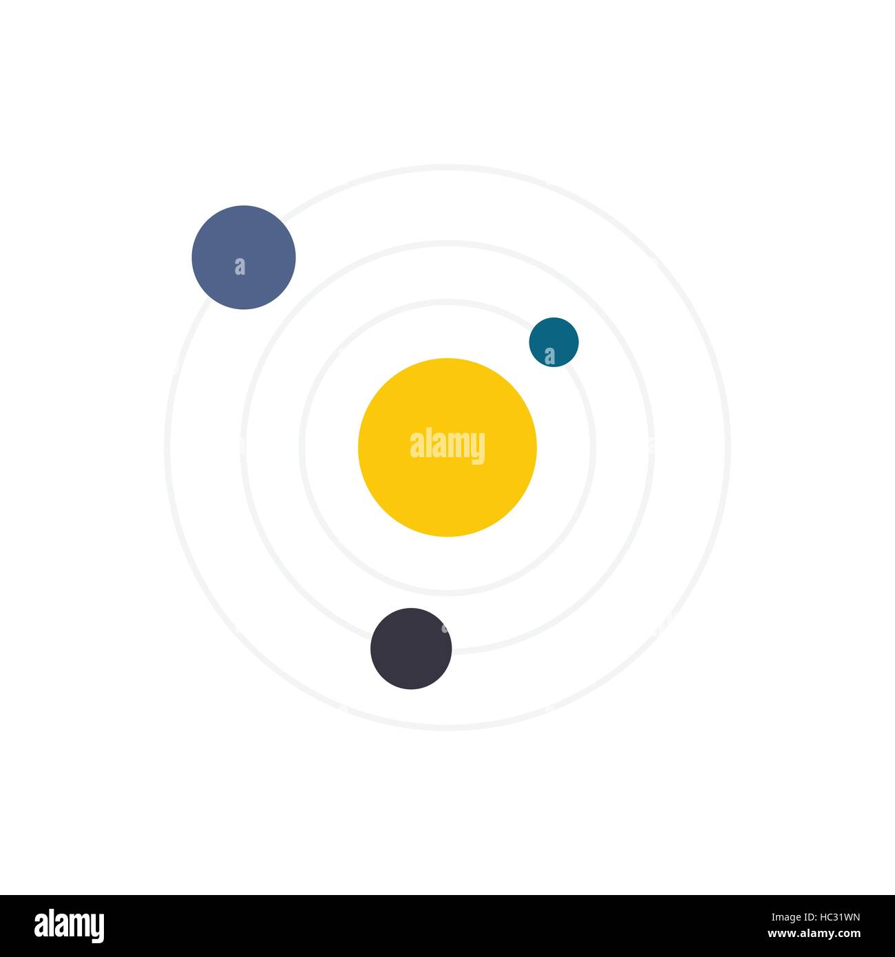 Solar system in the milky way Stock Vector Images - Alamy