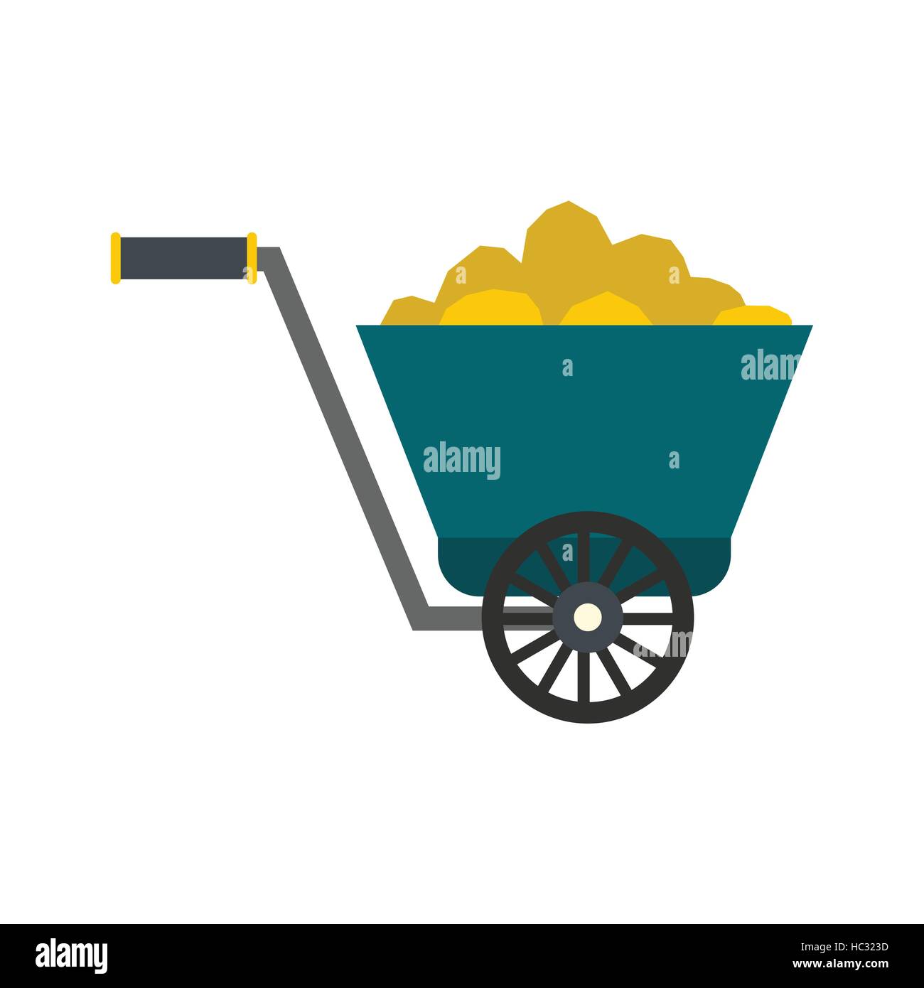 Gold mine factory icon Cut Out Stock Images & Pictures - Alamy