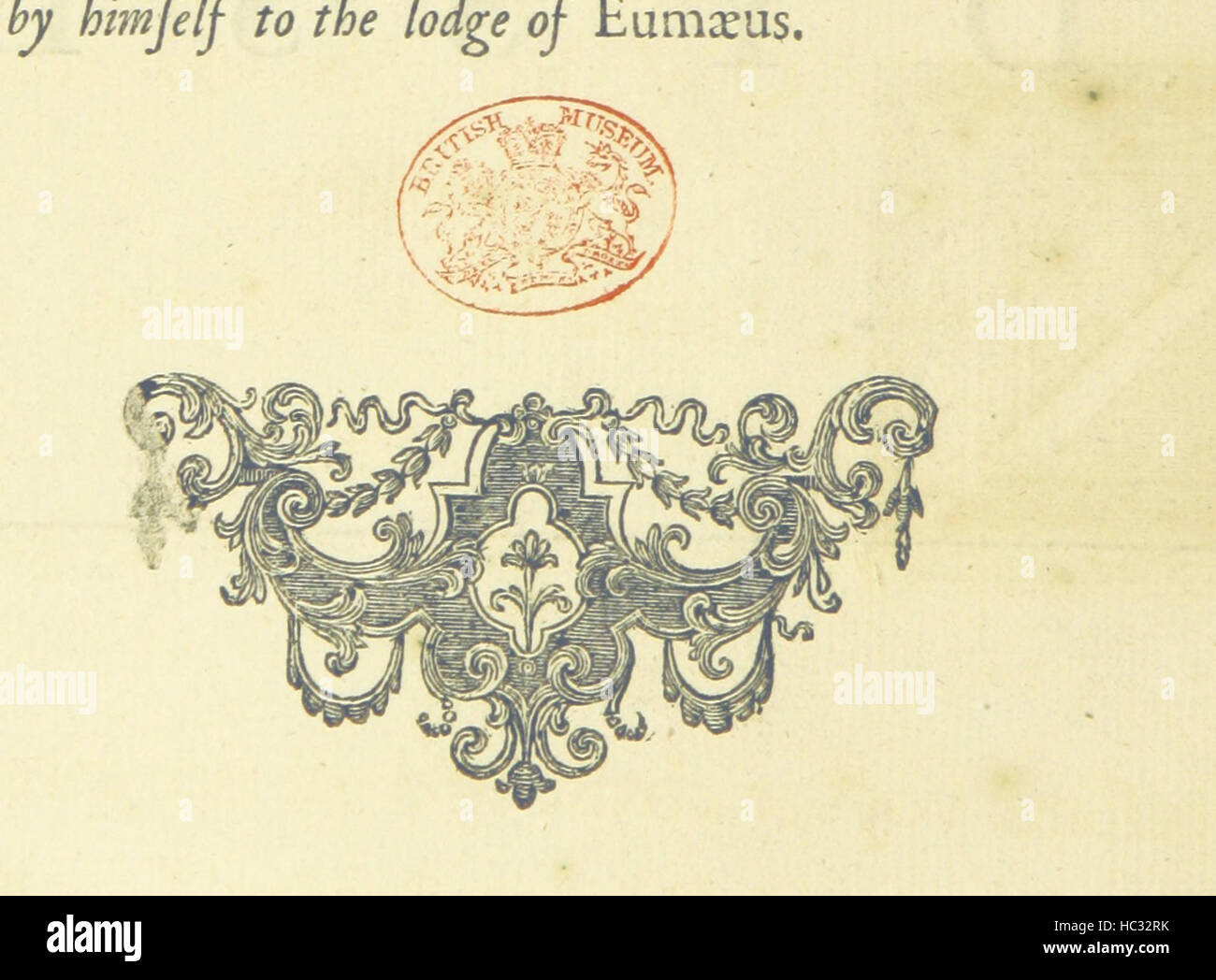 Homer iliad odyssey manuscript hi-res stock photography and images - Alamy