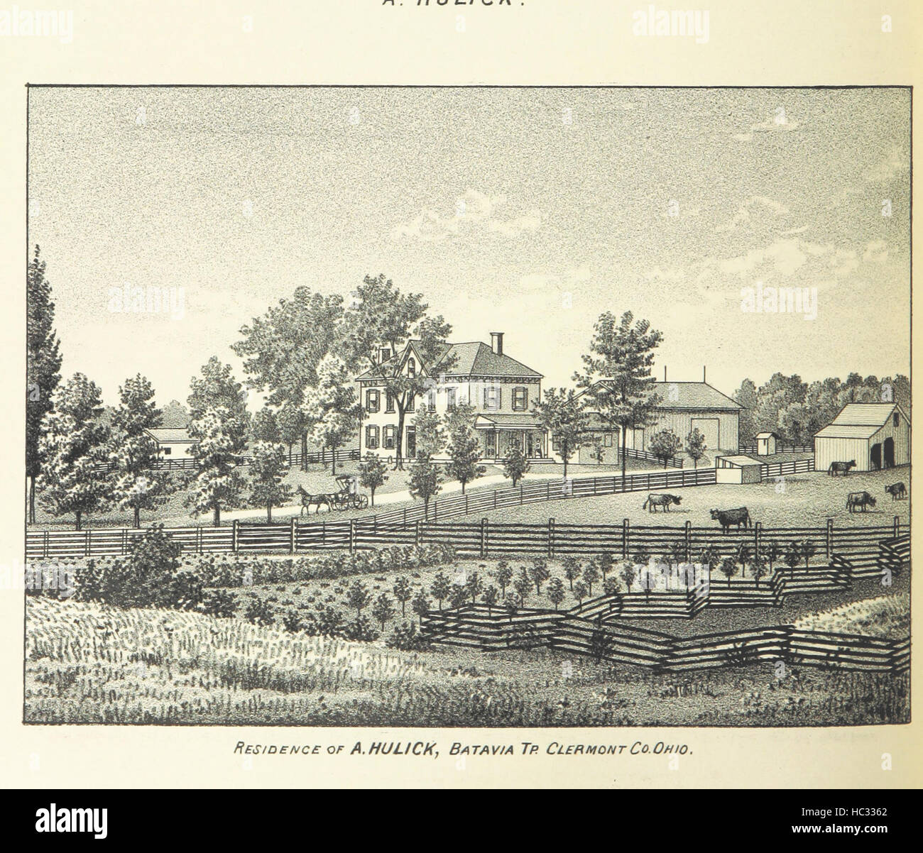 Clermont county map hi-res stock photography and images - Alamy