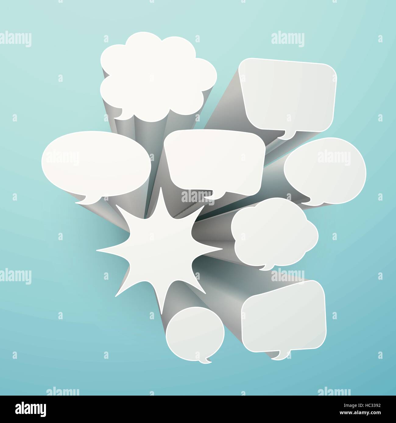 White speech bubble Stock Vector Images - Alamy