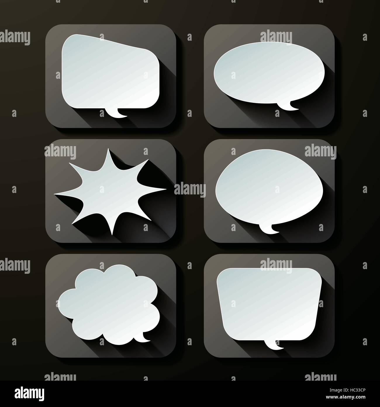 Bubble icon design hi-res stock photography and images - Alamy