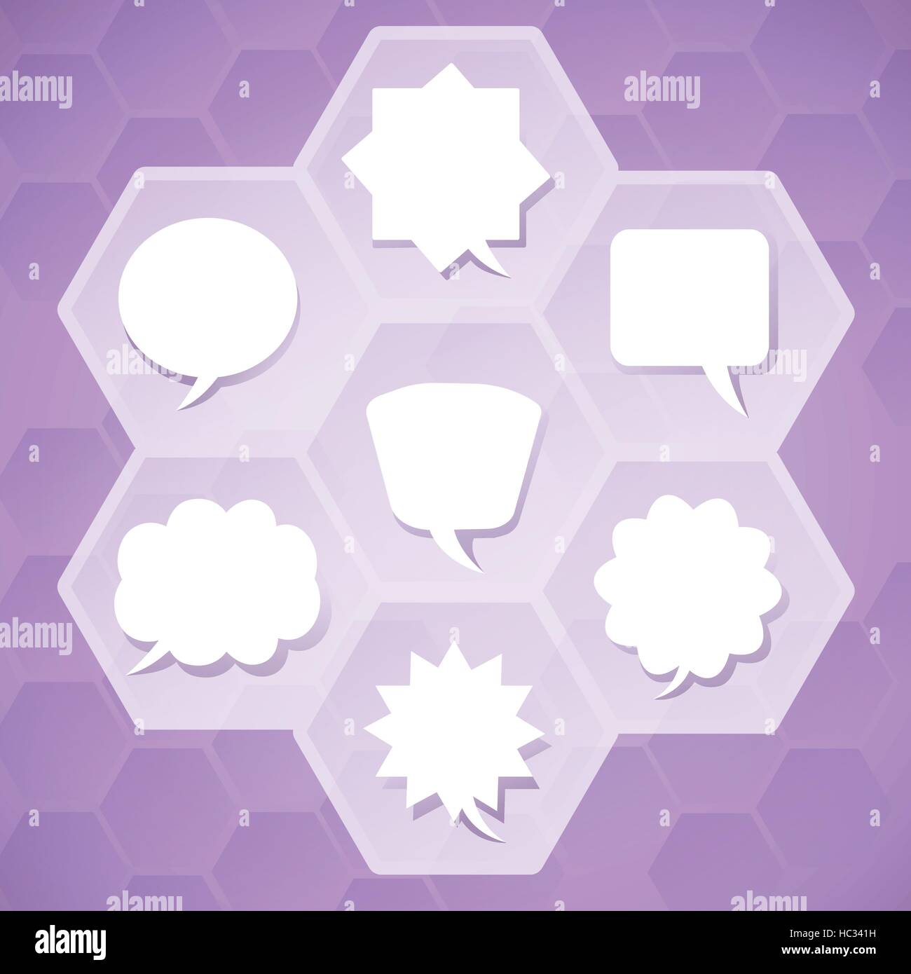 white abstract paper speech bubble design elements Stock Vector Image & Art - Alamy