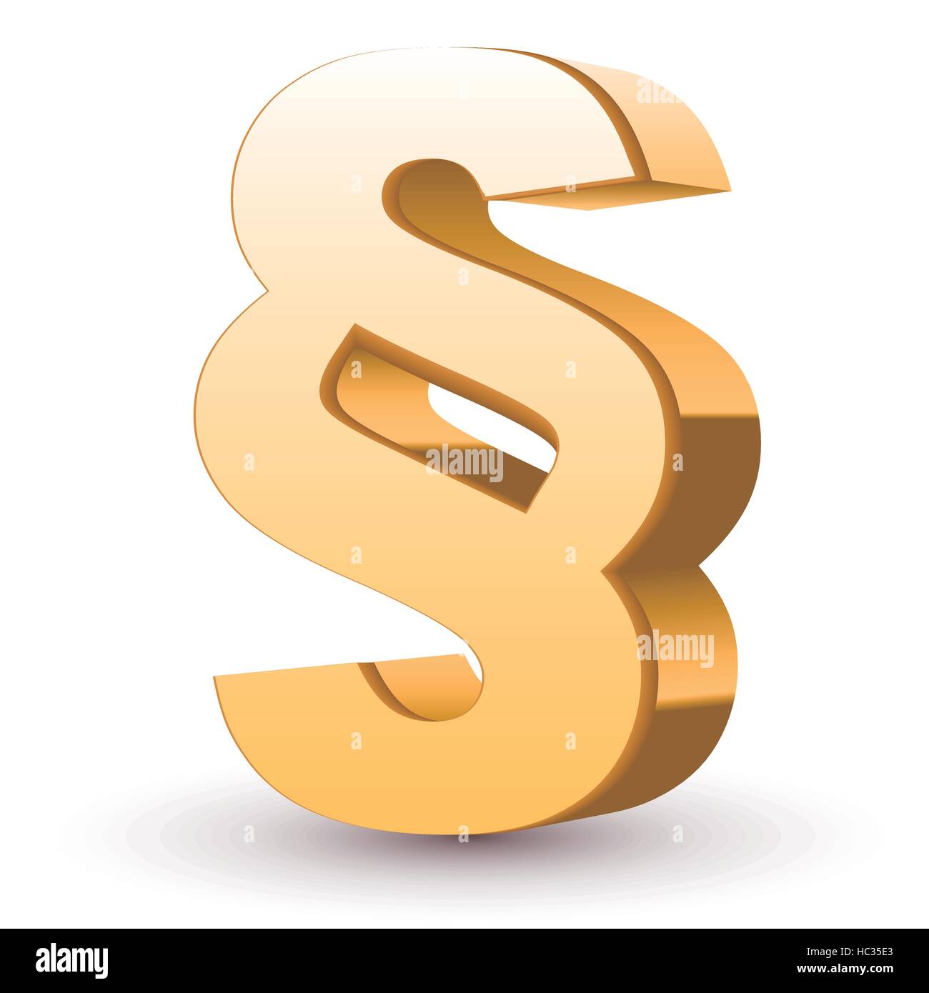 golden paragraph symbol isolated white background Stock Vector Image ...