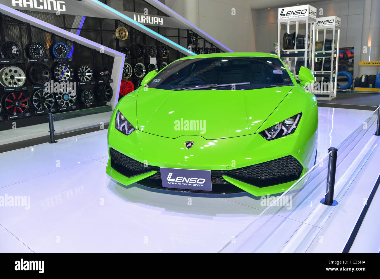 NONTHABURI - NOVEMBER 30: Lamborghini car on display at Thailand ...