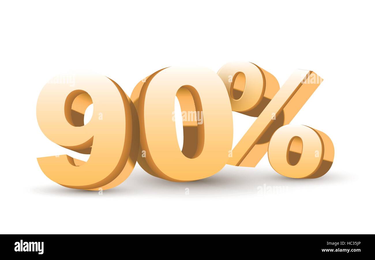 90 percent Stock Vector Images - Alamy