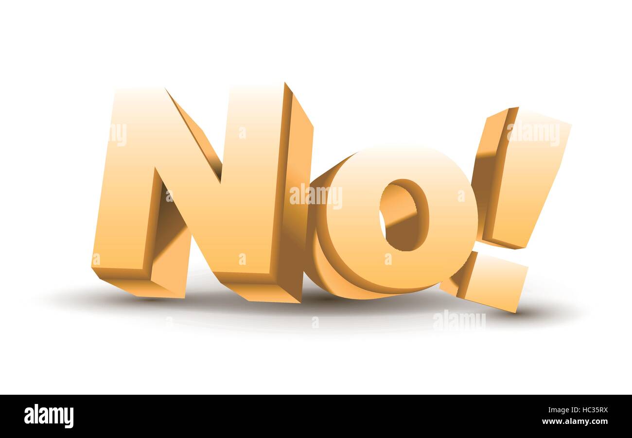 3D No text isolated white background Stock Vector Image & Art - Alamy