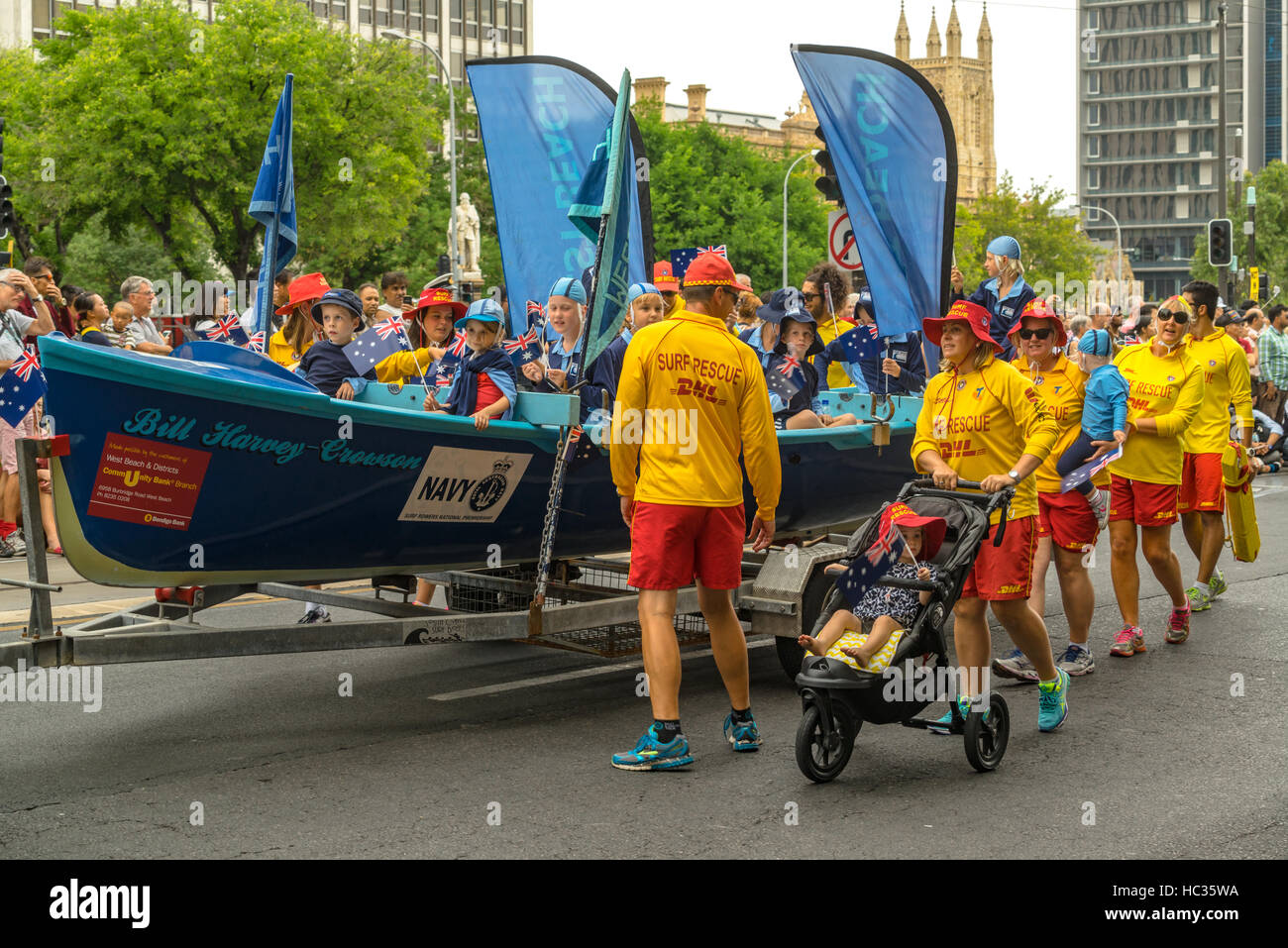 Australia Day City Adelaide - Parade! Stock Photo - Alamy