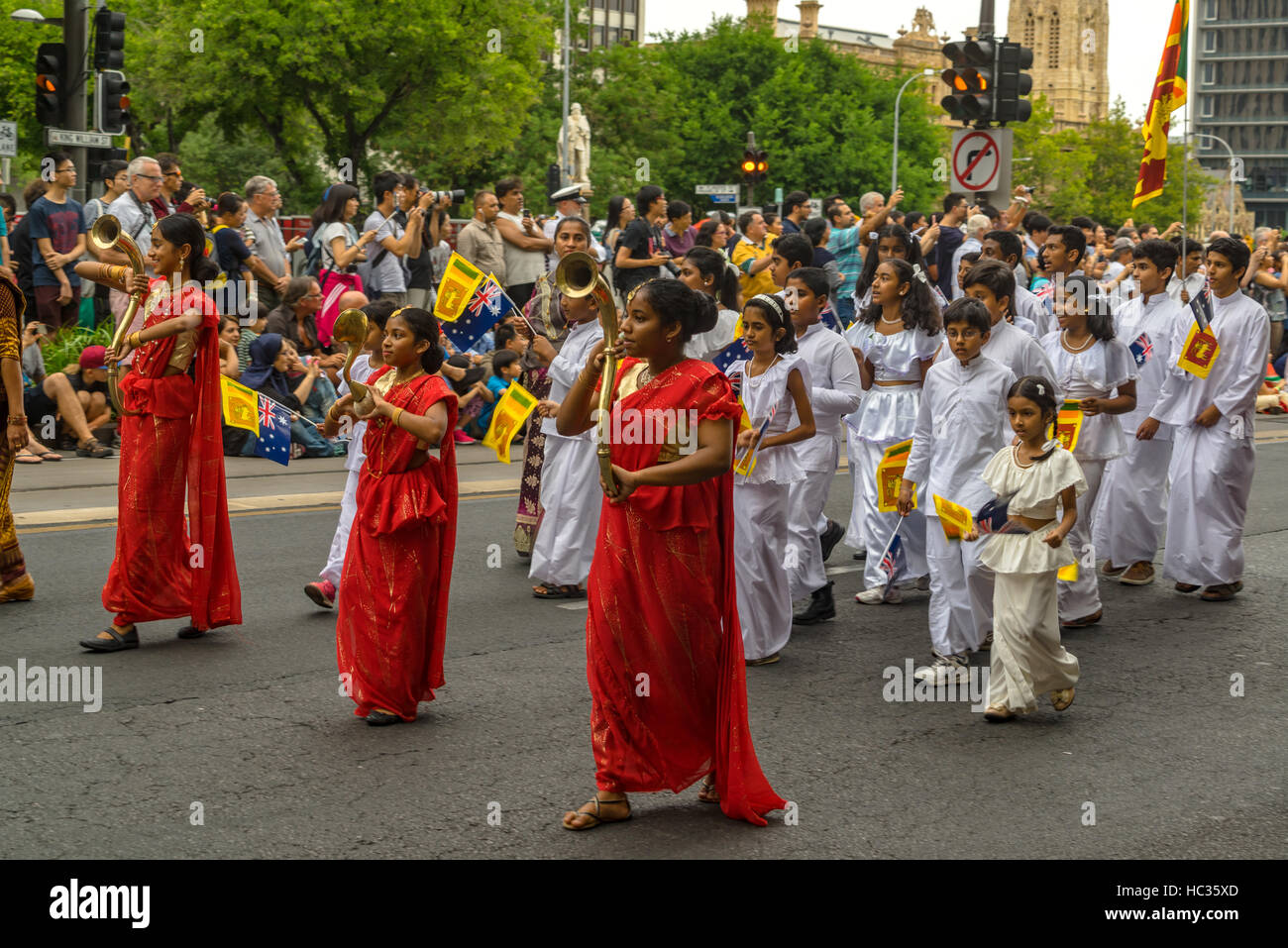 Australia Day City Adelaide - Parade! Stock Photo - Alamy