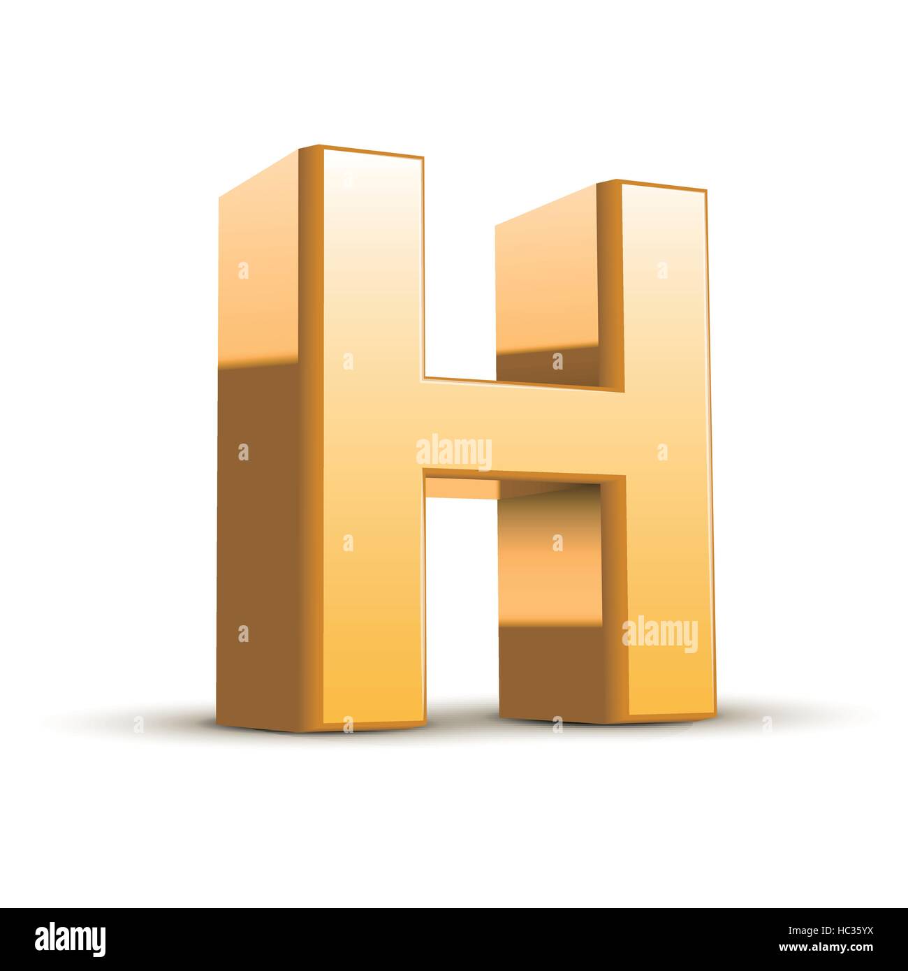 3d golden letter H isolated white background Stock Vector Image & Art - Alamy