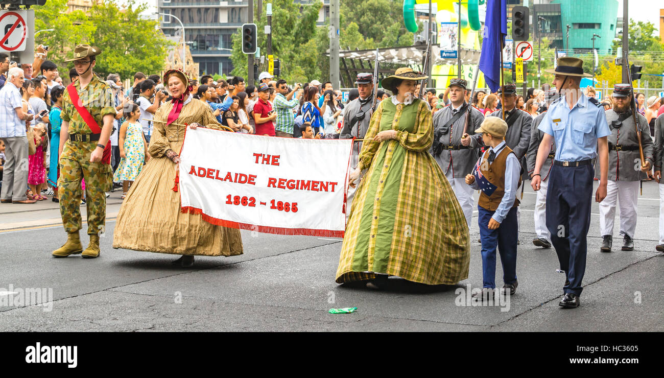 Australia Day City Adelaide - Parade! Stock Photo - Alamy