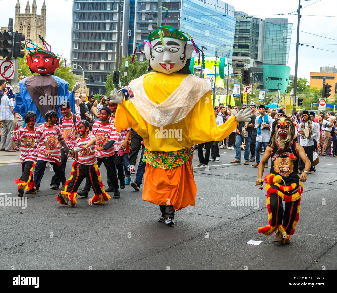 Australia Day City Adelaide - Parade! Stock Photo - Alamy