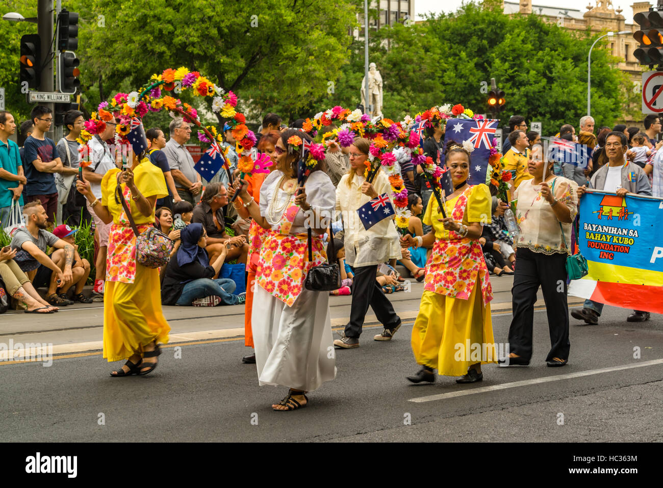 Australia Day City Adelaide - Parade! Stock Photo - Alamy
