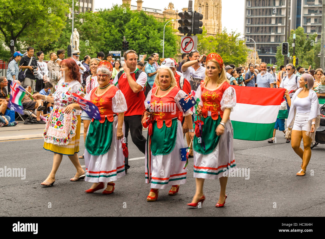 Australia Day City Adelaide - Parade! Stock Photo - Alamy