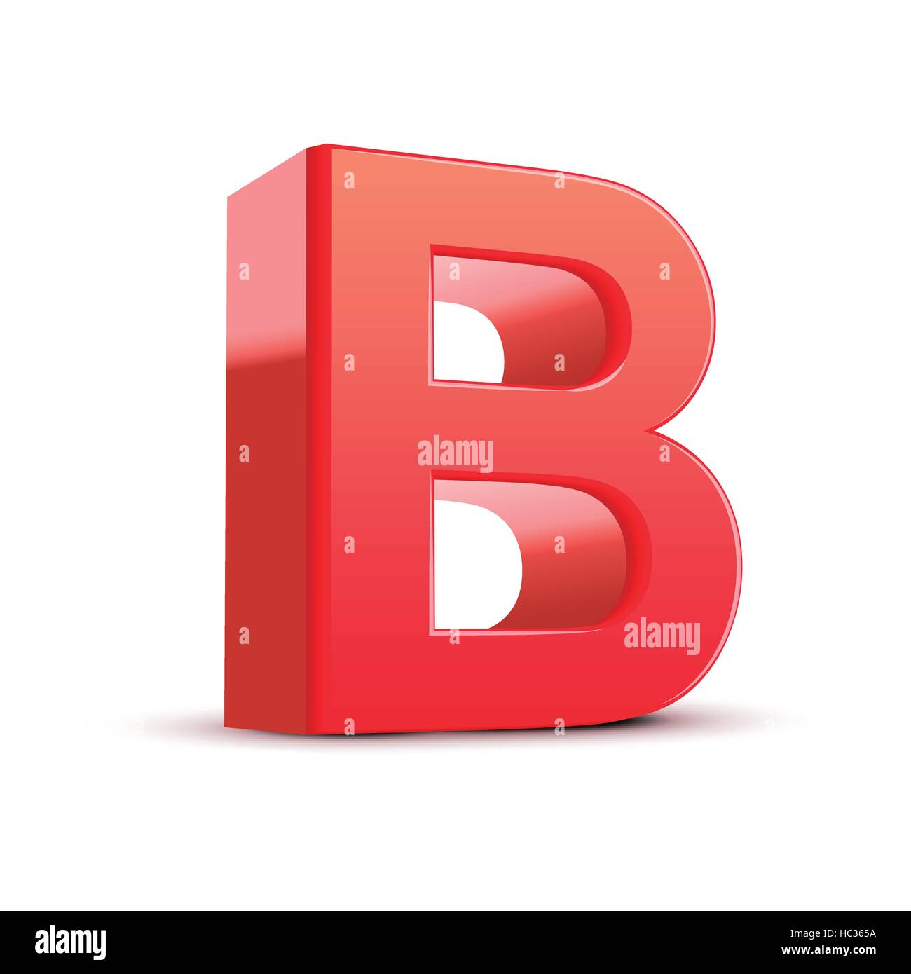 3d red letter B isolated white background Stock Vector Image & Art - Alamy