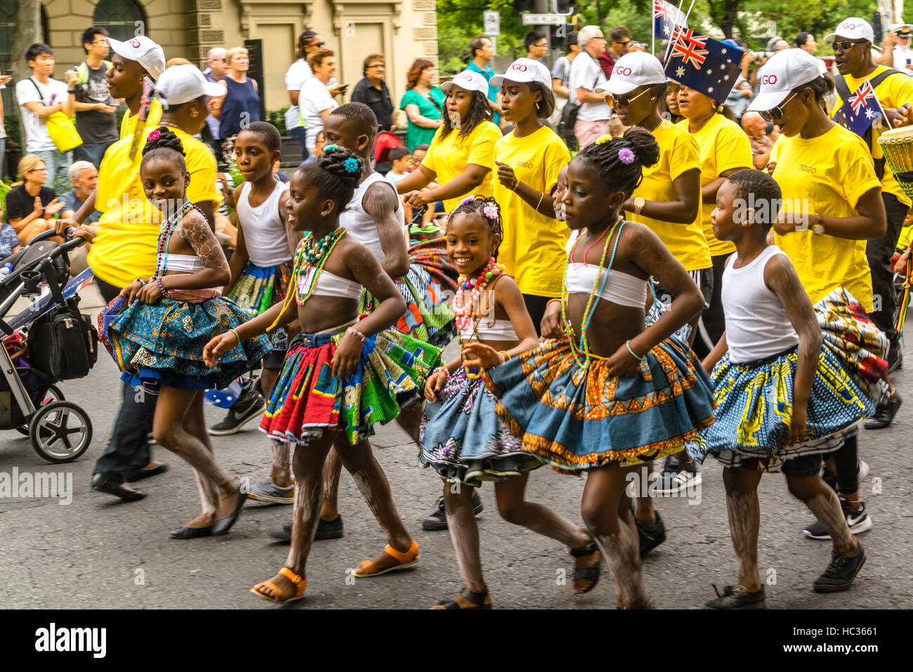 Australia Day City Adelaide - Parade! Stock Photo - Alamy
