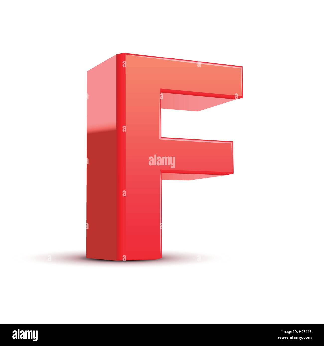3d red letter F isolated white background Stock Vector Image & Art - Alamy