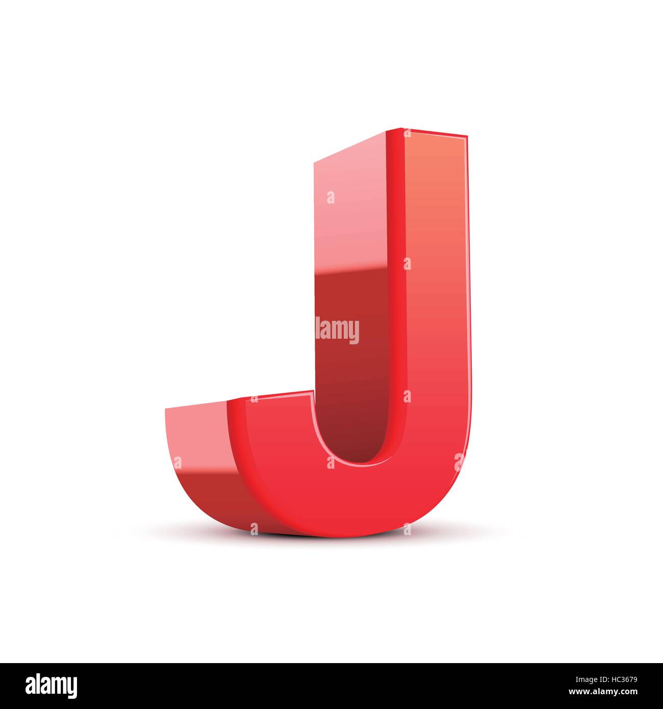 3d red letter J isolated white background Stock Vector Image & Art - Alamy