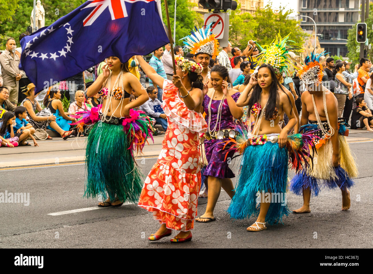 Australia Day City Adelaide - Parade! Stock Photo - Alamy