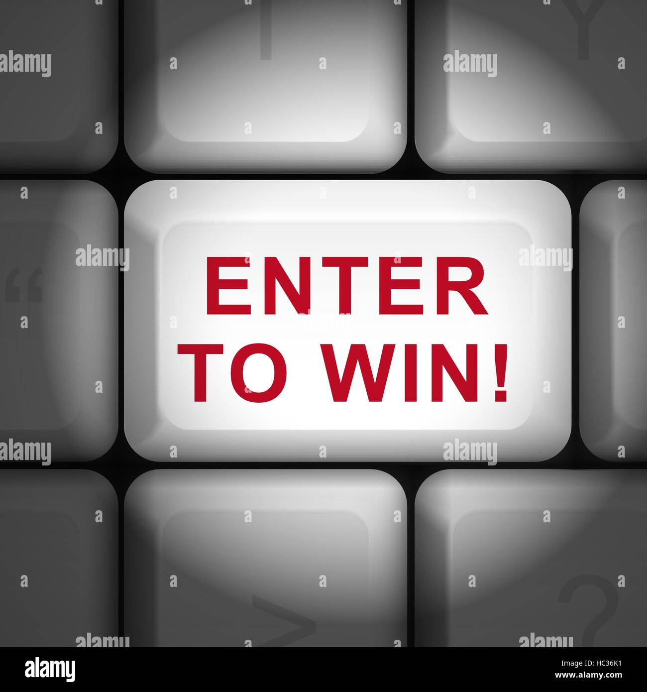 realistic 3d words Enter to Win button Stock Vector Image & Art - Alamy
