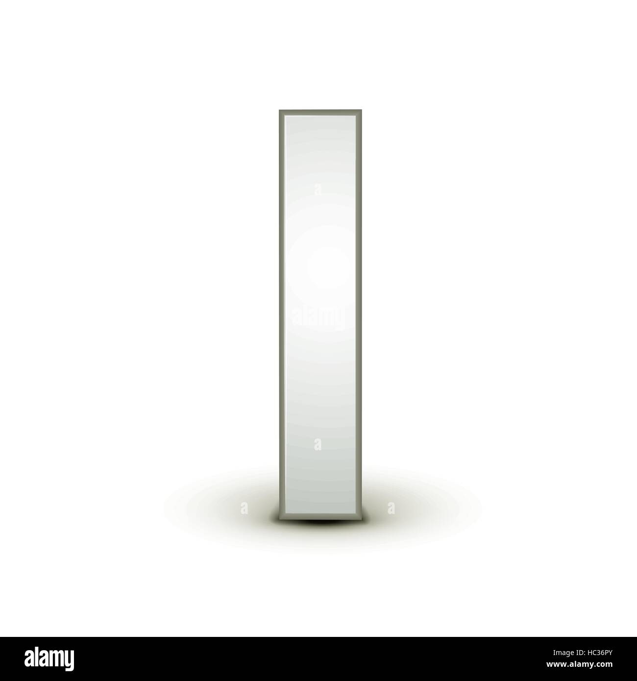 3d silver letter I isolated white background Stock Vector Image & Art ...