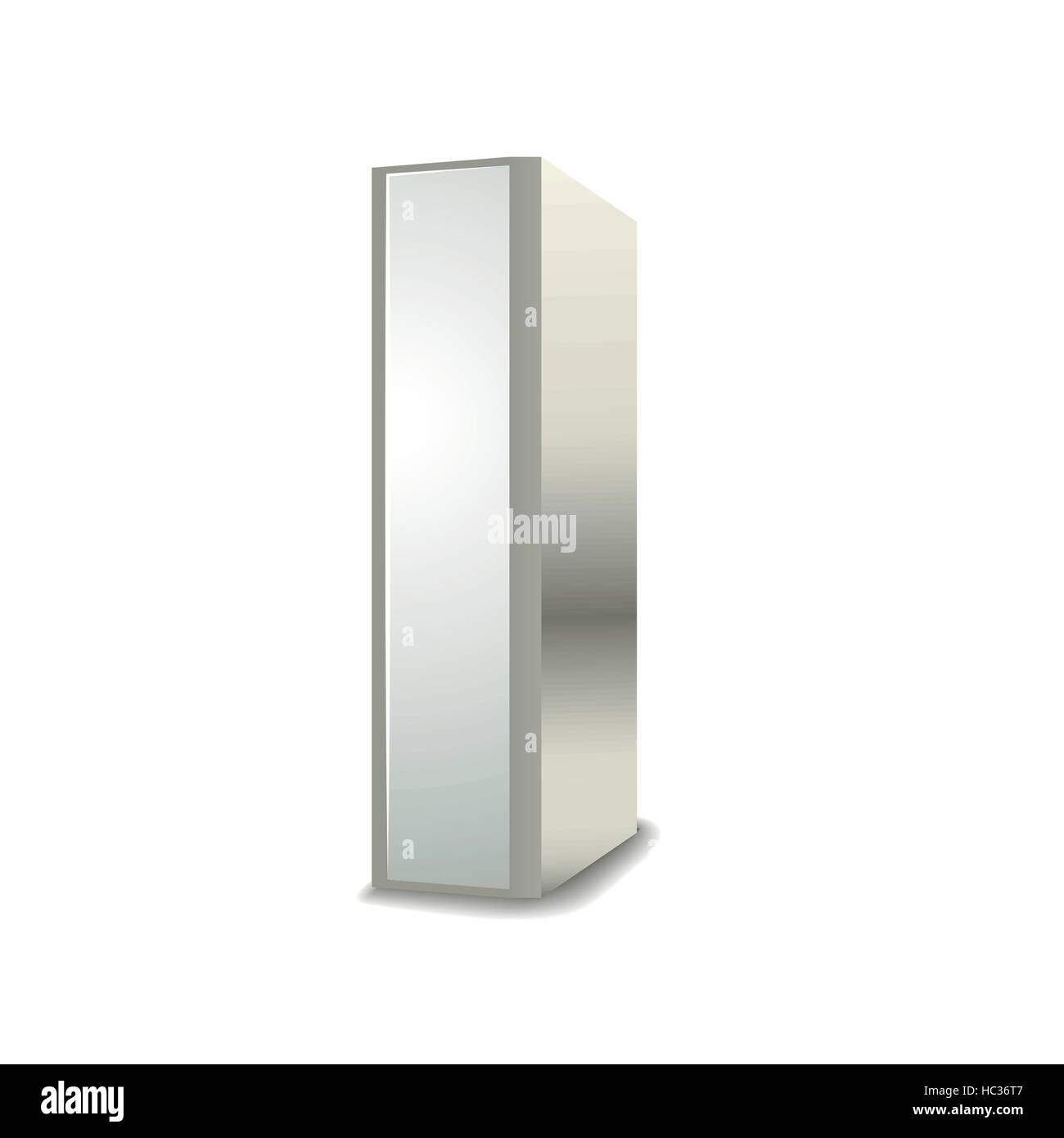 3d silver letter I isolated white background Stock Vector Image & Art ...