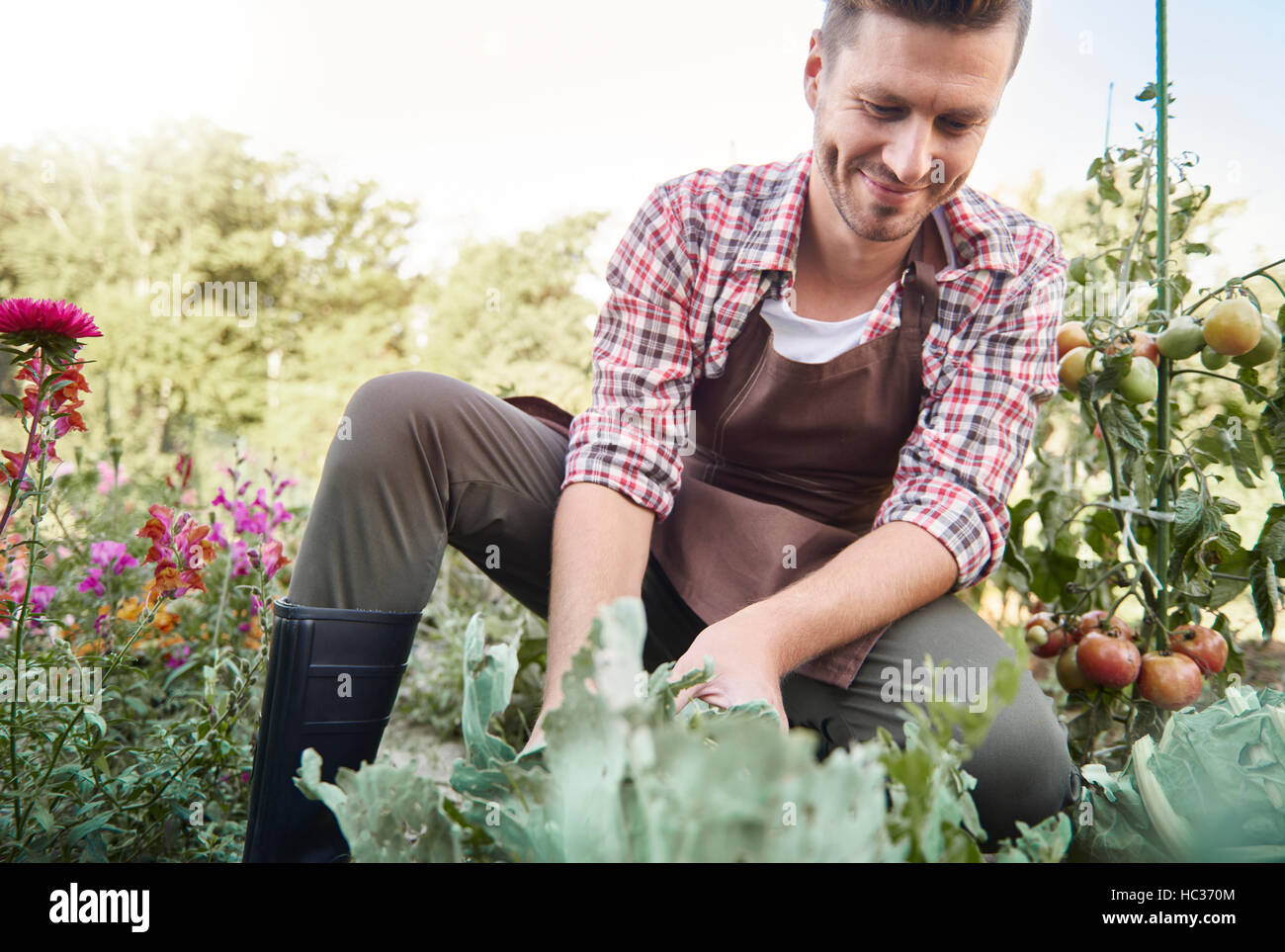 Farmer in the garden hi-res stock photography and images - Alamy