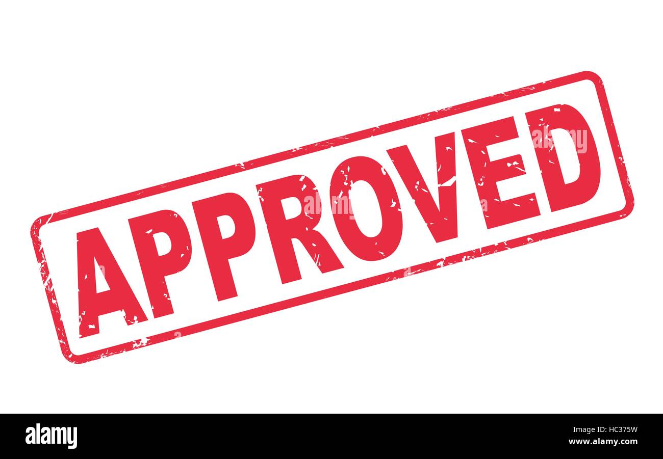stamp approved with red text over white background Stock Vector Image ...