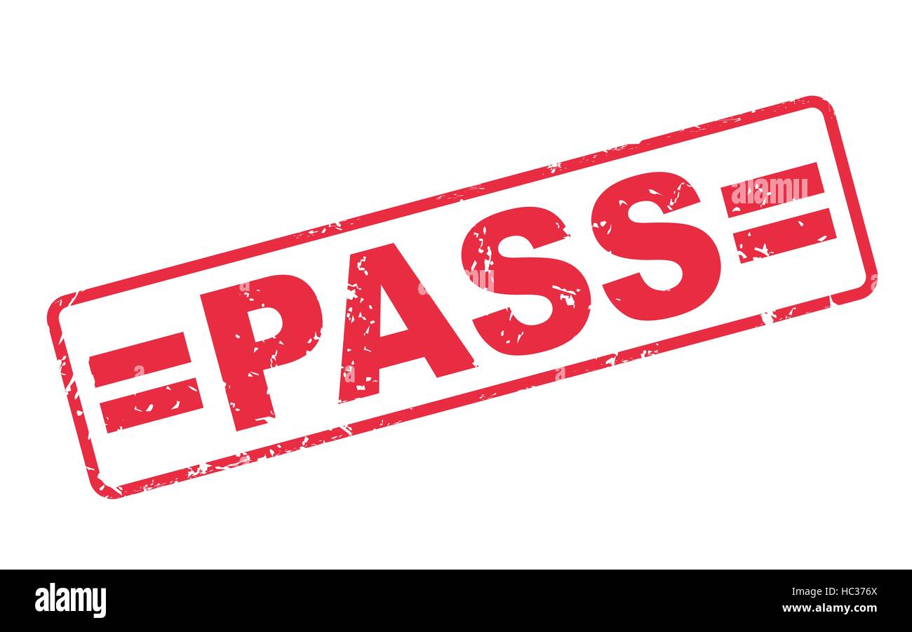 stamp pass with red text over white background Stock Vector Image & Art ...