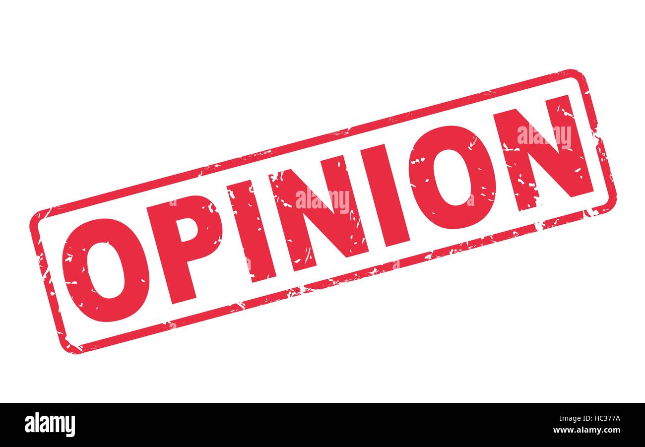 stamp opinion with red text over white background Stock Vector Image ...