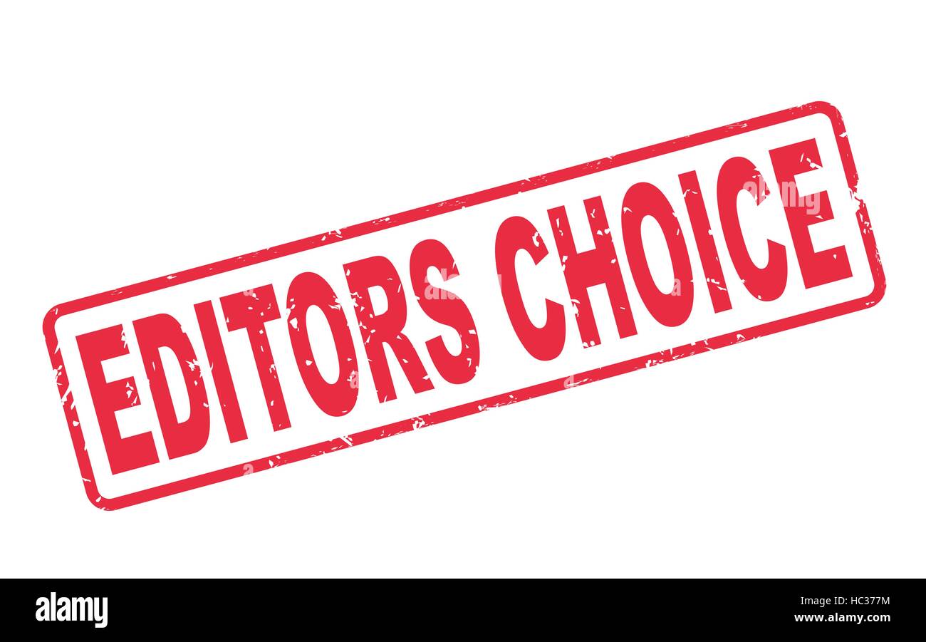 Stamp editors choice red text Stock Vector Images - Alamy