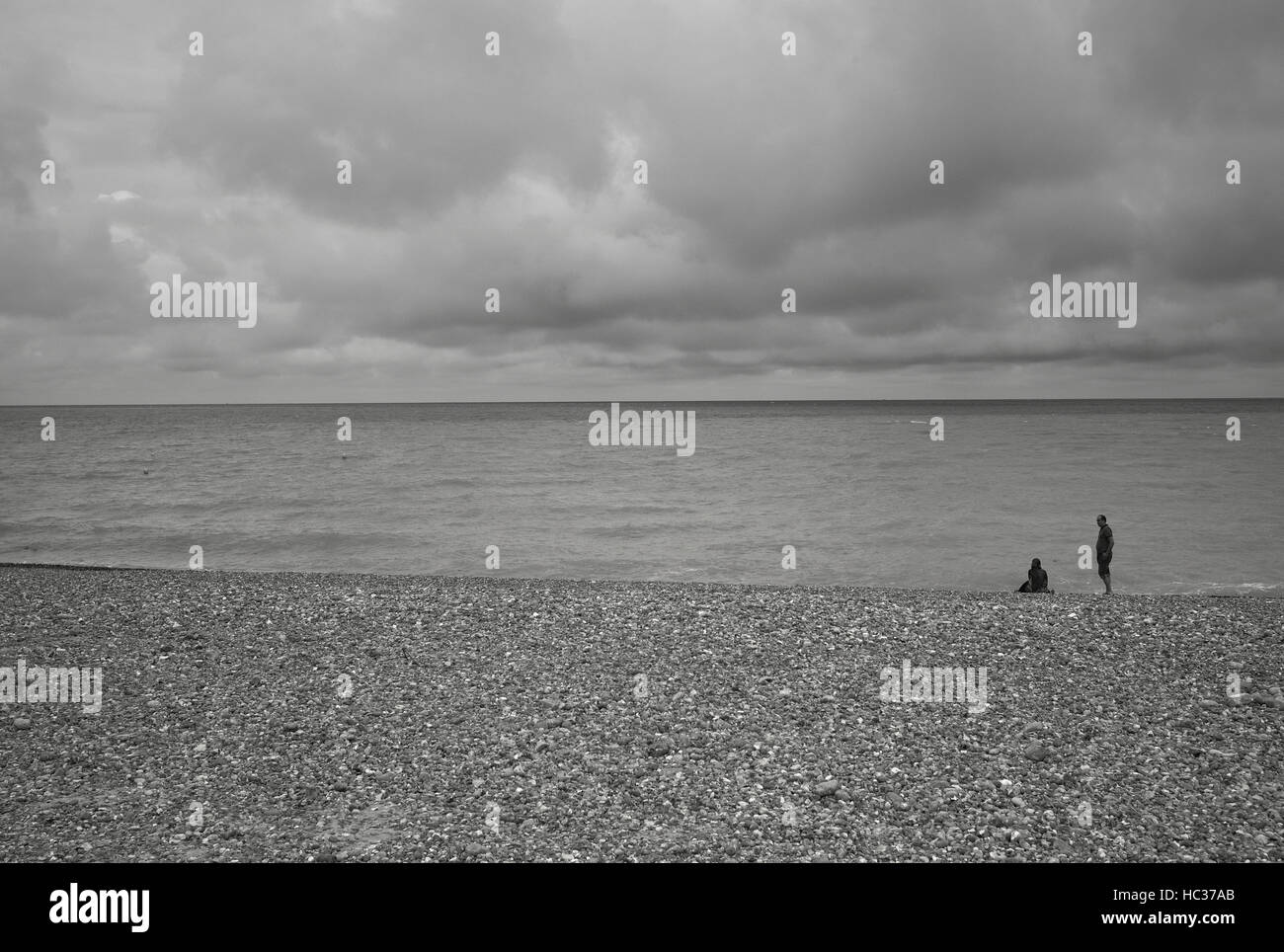 Beach at Le Tréport, Northern France Stock Photo - Alamy