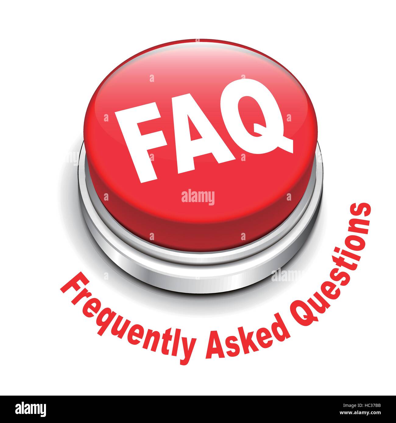 3d illustration of faq (frequently asked questions) button isolated ... 3d illustration of faq (frequently asked questions) button isolated ...