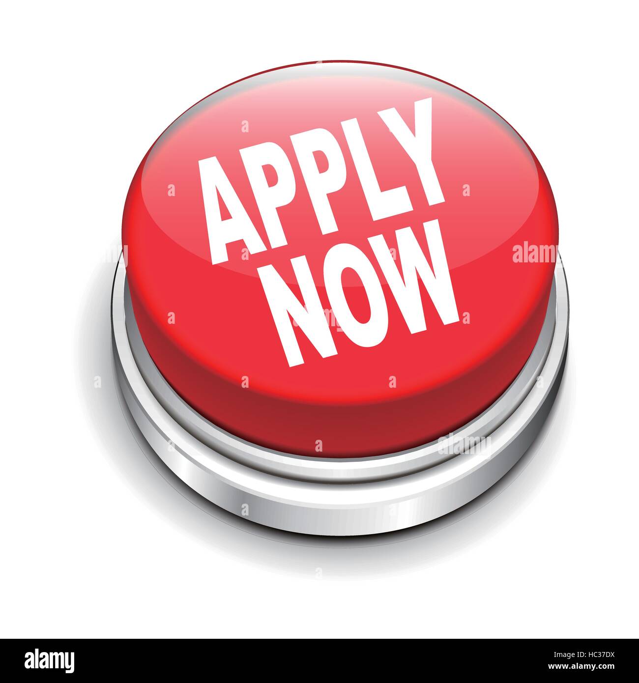 3d illustration of apply now button isolated white background Stock ...