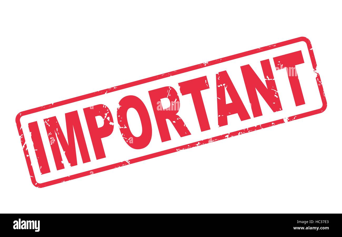 stamp important with red text over white background Stock Vector Image ...