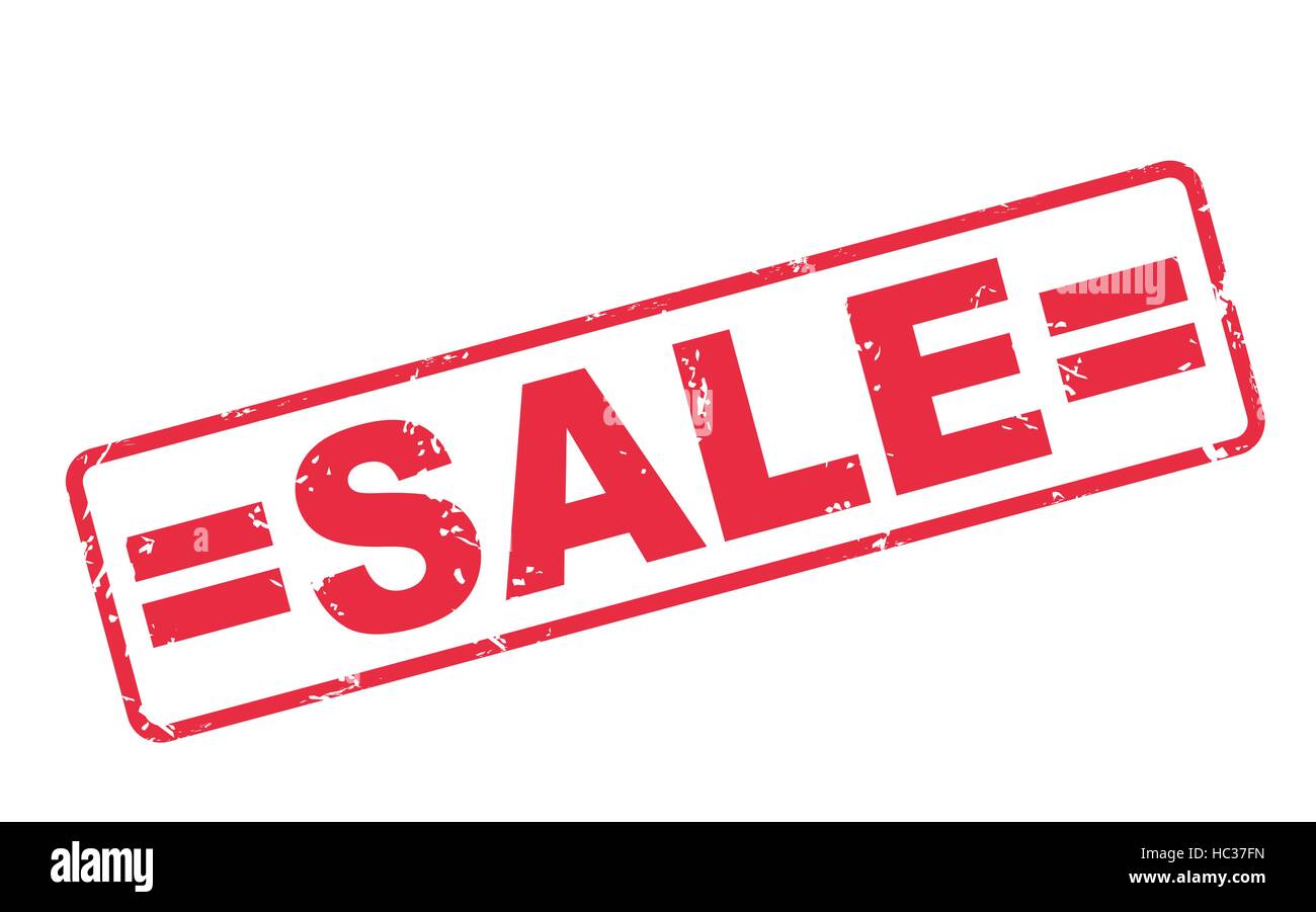 stamp sale with red text over white background Stock Vector Image & Art ...