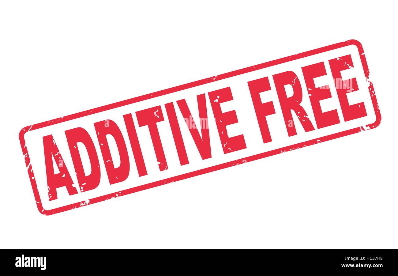 stamp additive free with red text over white background Stock Vector ...