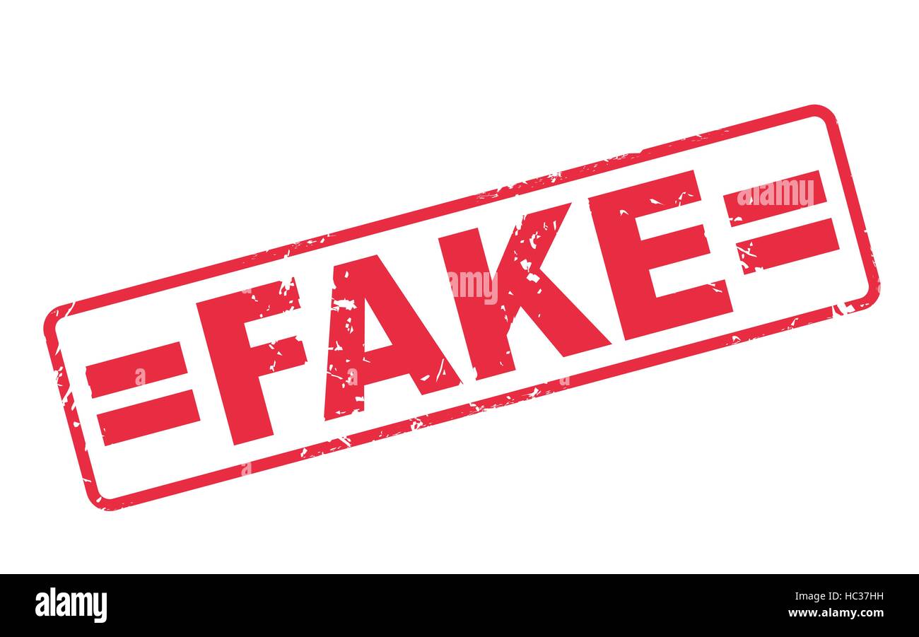 stamp fake with red text over white background Stock Vector Image & Art ...