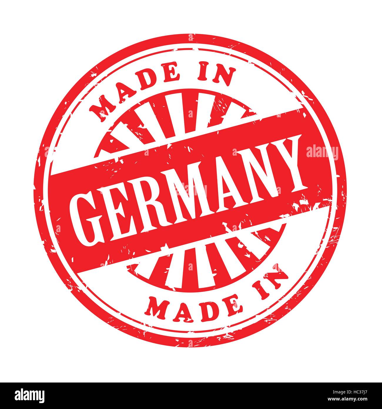 illustration of grunge rubber stamp with the text made in Germany ...