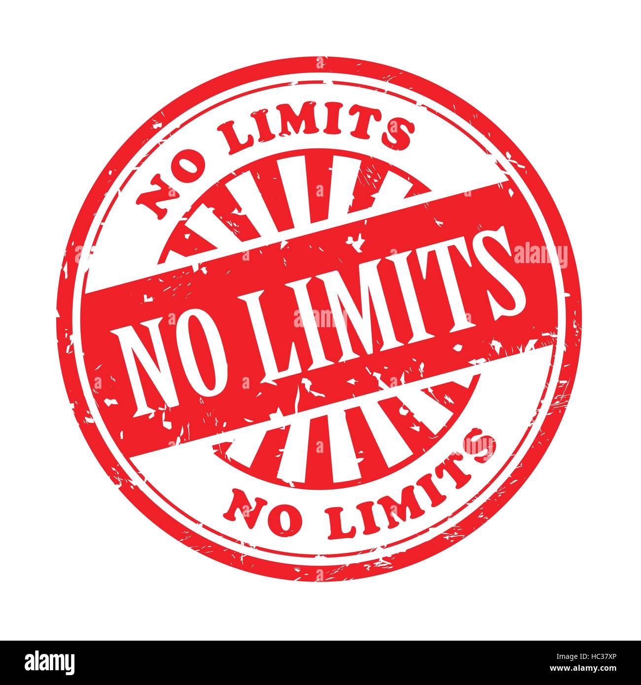 Stamp with text no limits inside Stock Vector Images - Alamy