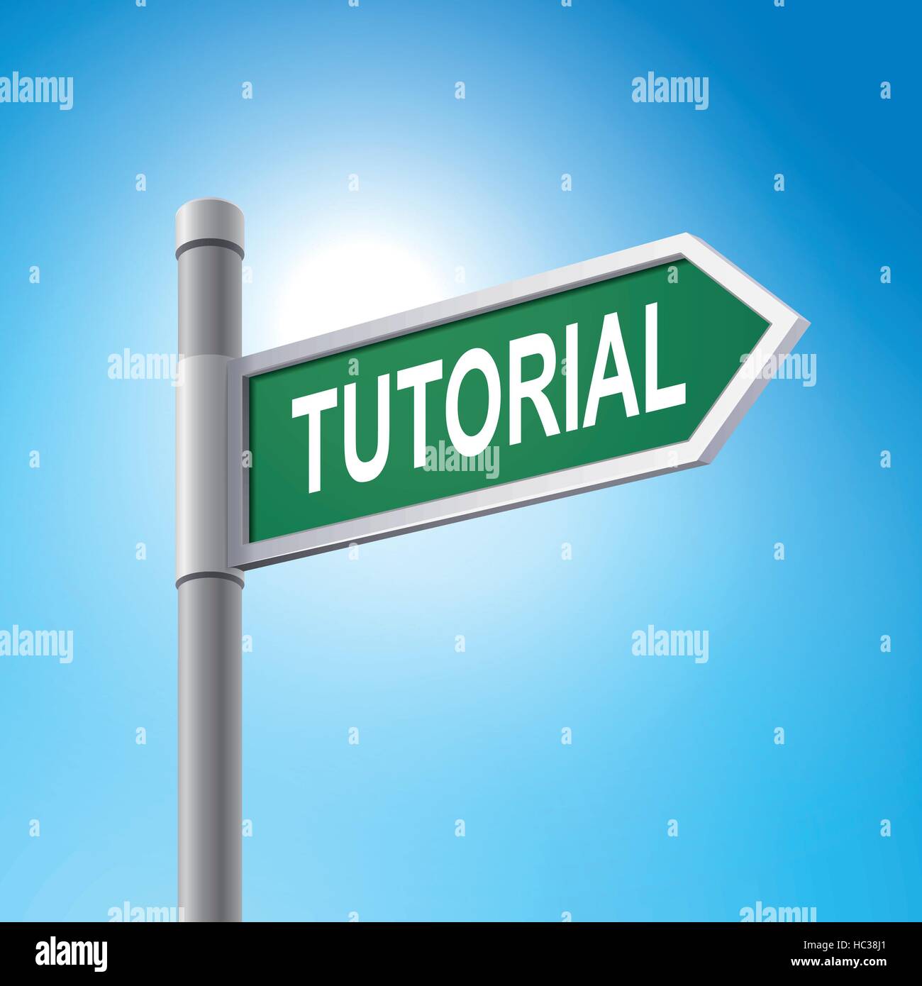 Tutorial road sign hi-res stock photography and images - Alamy