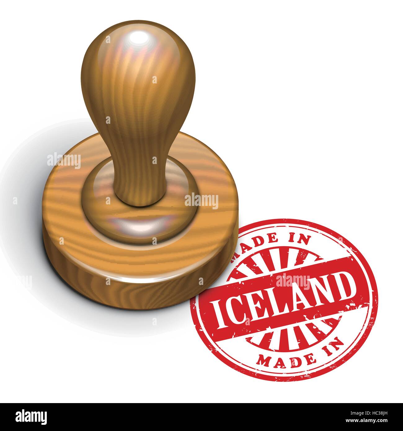 Iceland stamp vector vectors hi-res stock photography and images - Alamy