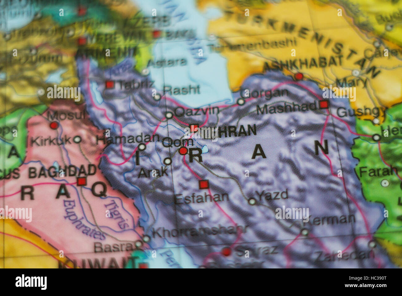 Tehran city map hi-res stock photography and images - Alamy