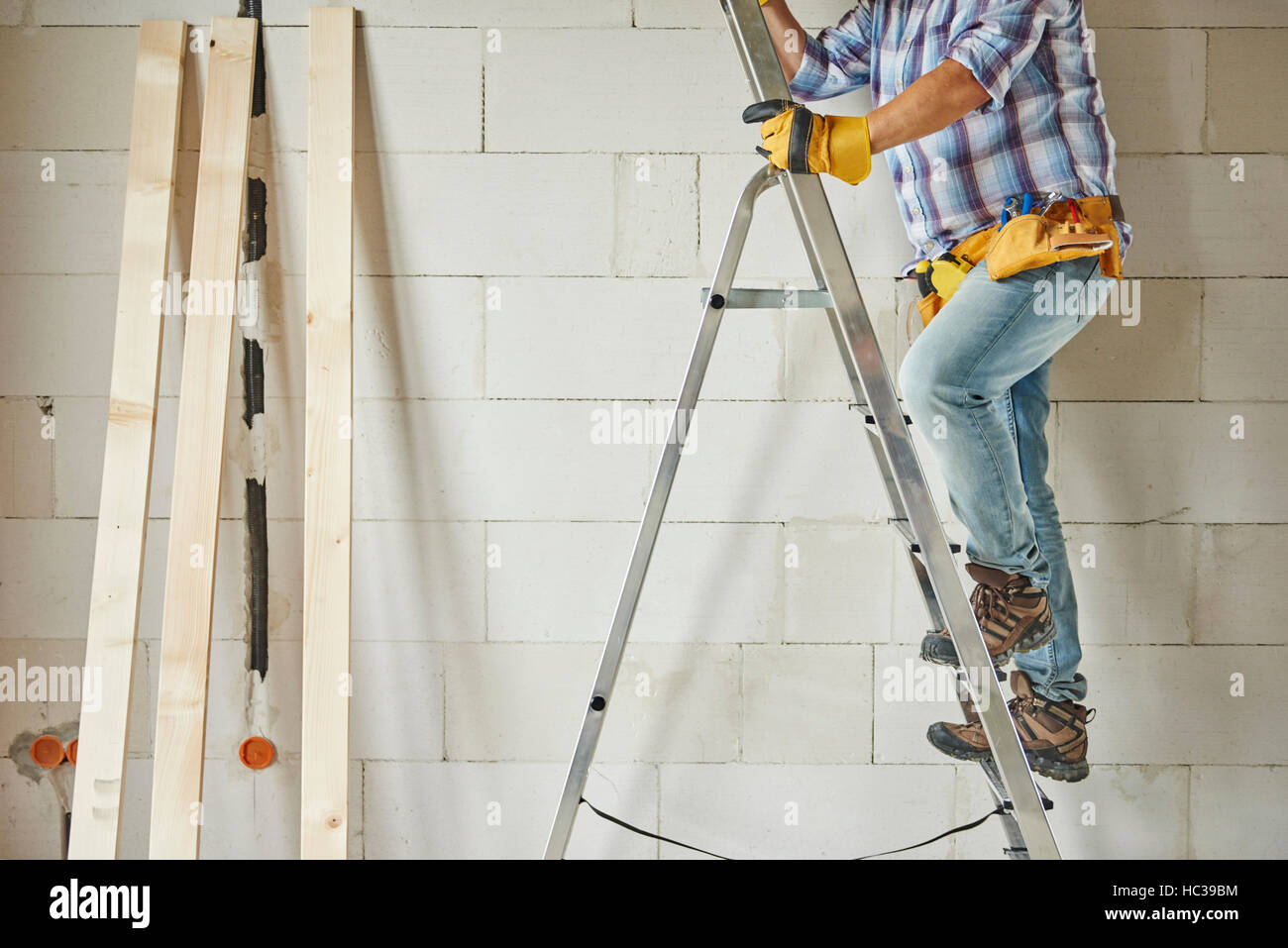 High ladder hi-res stock photography and images - Alamy
