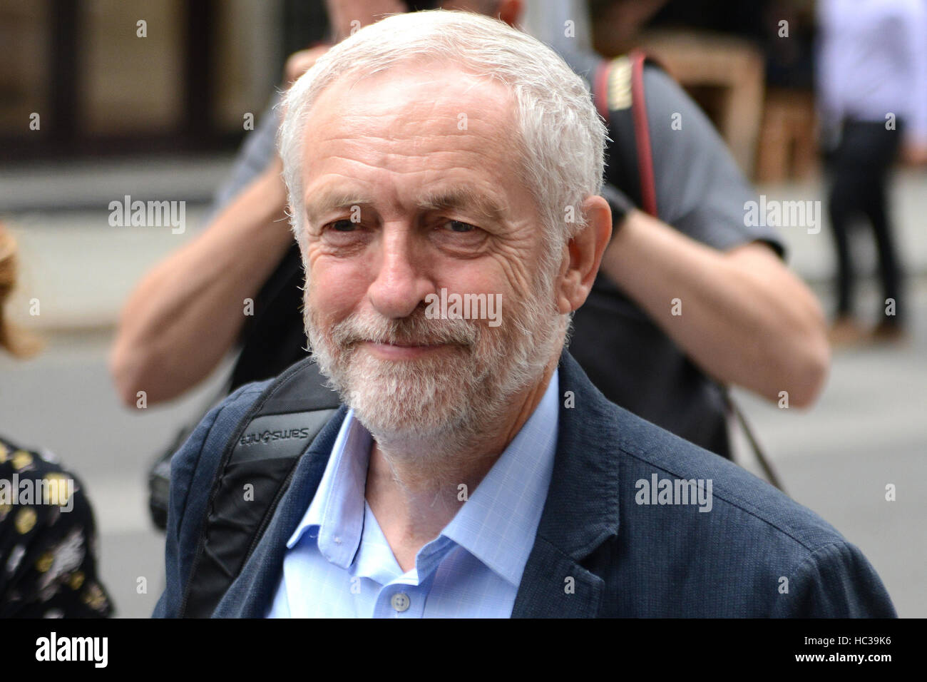 Labour leader Jeremy Corbyn arrives at the Communication Workers Union ...