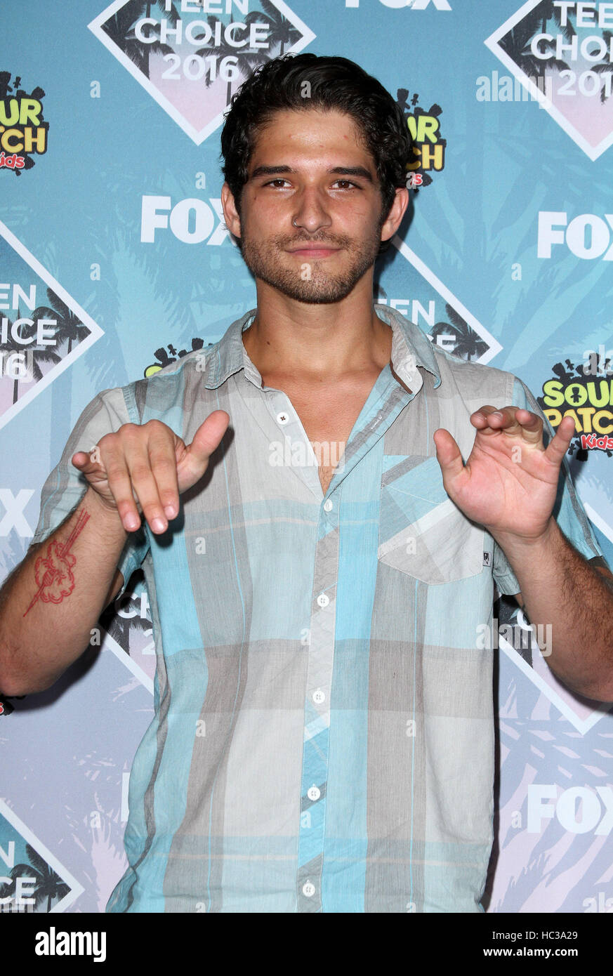Teen Choice Awards 2016 held at The Forum - Press Room Featuring: Tyler ...