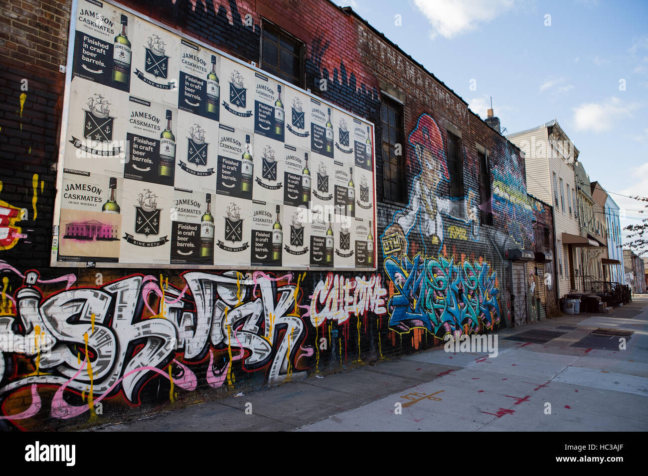 Street Art in Bushwick, Brooklyn. New York, USA. All art by The ...