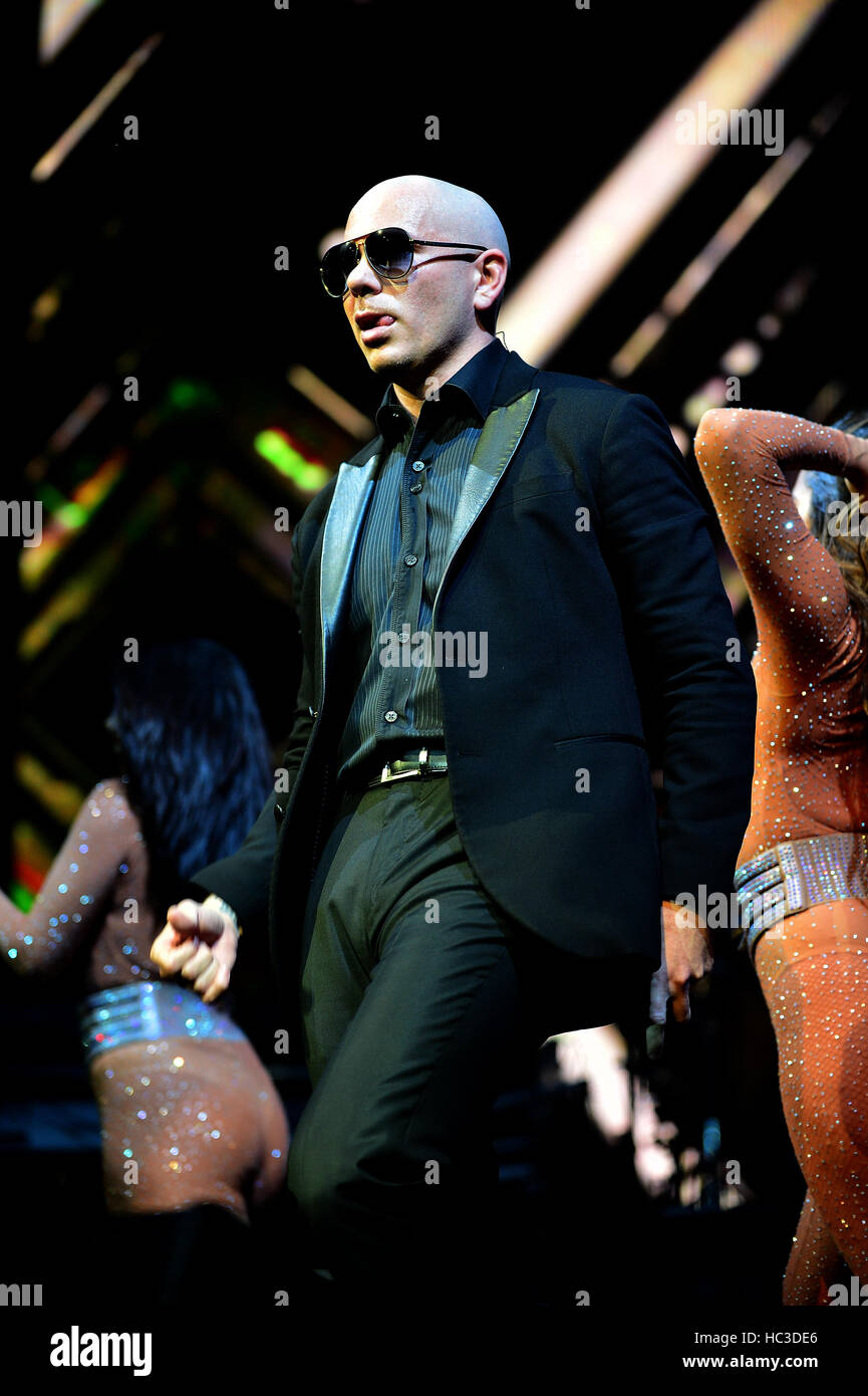 Pitbull real name Armando Christian Pérez performs onstage during 'An ...